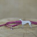 wyraziste bransoletki chart polski z psem srebro ღ art-Madam.pl