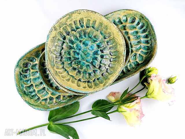 ceramika handmade - zestaw ceramiczny ღ art-Madam.pl