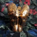 Złoty Męski Anioł Figurka z Gipsu Wys 11 cm - Ręcznie Wykonane ღ art ...