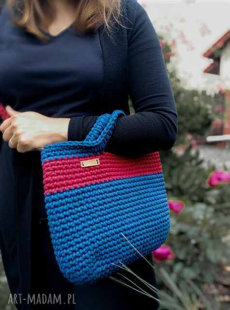 Ręcznie Robiona Torebka ze Sznurka Bawełnianego ღ art-Madam.pl