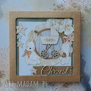 Kartka na Chrzest Dla Chłopca - Kartkodzielo ღ art-Madam.pl