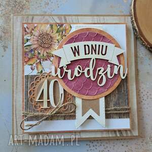 kartka z okazji 40 stych urodzin/ na 40 ste urodziny w pudełku ღ art ...