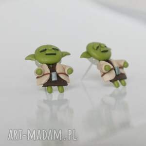 Mistrz Jedi Yoda Gwiezdne Wojny Kolczyki Wkręty - Forever ღ art-Madam.pl