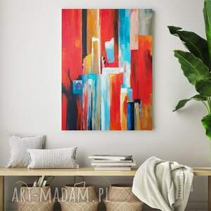 abstrakcja obraz akrylowy formatu 60/80 cm - akryl: obrazy dom ...