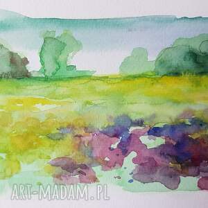 Łąka Akwarela - Obrazy ღ art-Madam.pl