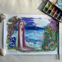 obrazy nimfa akwarela ღ art-Madam.pl