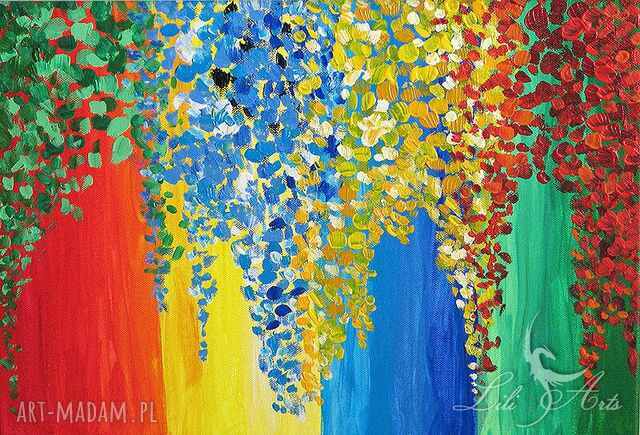 obraz energetyczny "transformacja" malowany kolorowy akrylowy ღ art ...