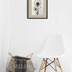 Dmuchawce 2 Akwarela A4 - Niepowtarzalne Obrazy ღ art-Madam.pl