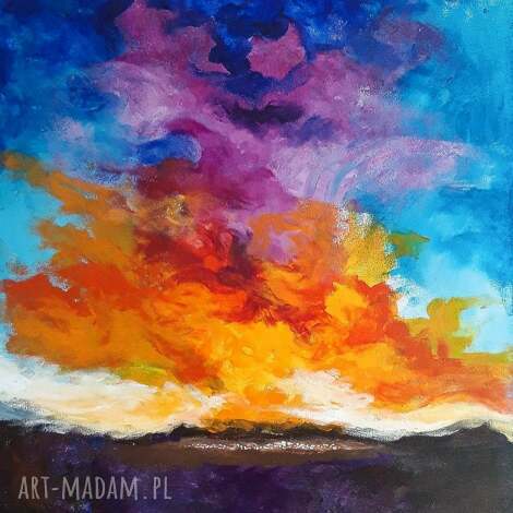 Obraz akrylowy eleganckie. Na płótnie Akwarela pejzaż anioł ღ art-Madam.pl