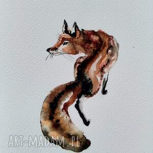 Obraz olejny. Na płótnie Akwarela stróż pejzaż 120x80 ღ art-Madam.pl