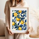 plakaty plakat południowe cytryny format A4 - Hogstudio ღ art-Madam.pl