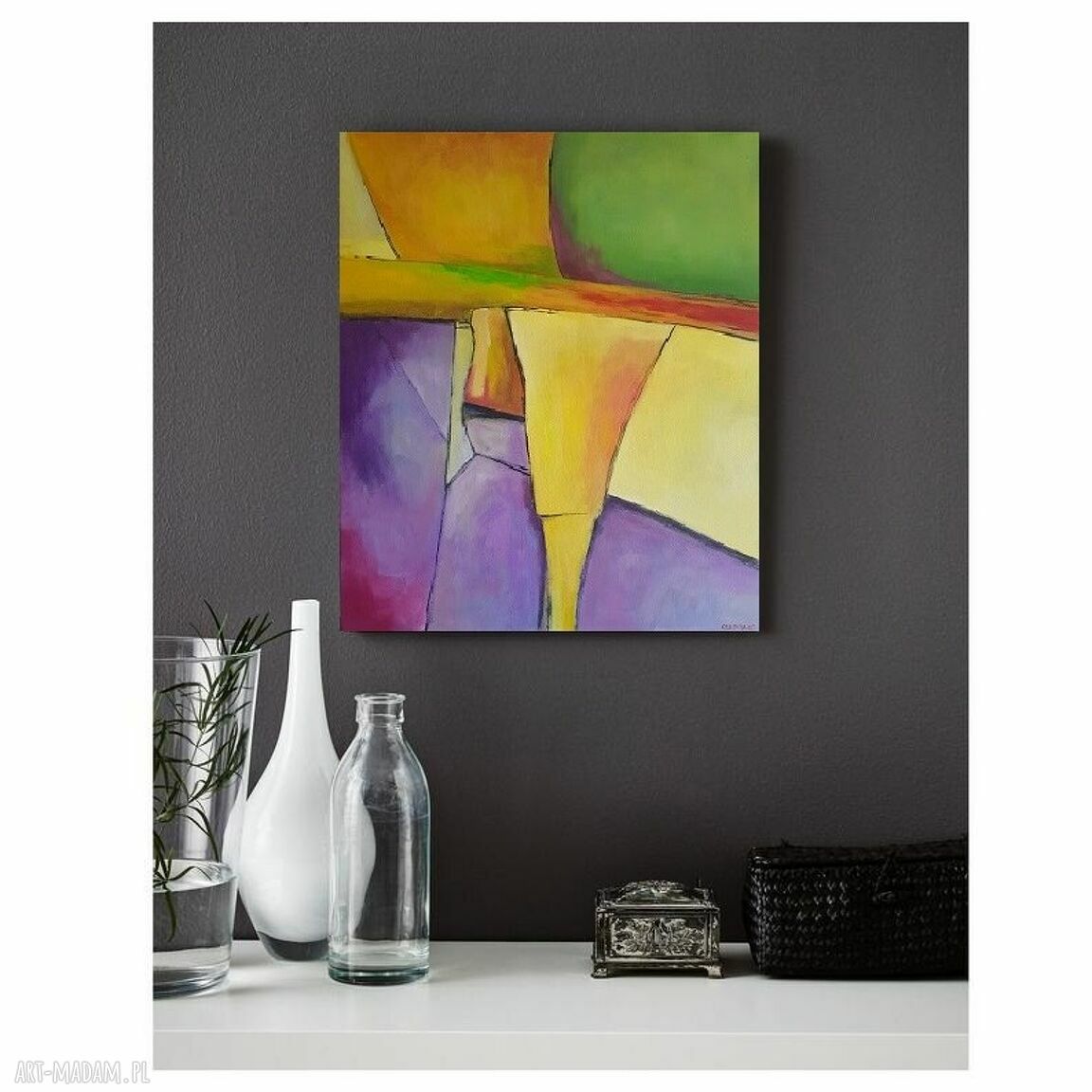 Abstrakcja Obraz Akrylowy Formatu 50/60 cm - Unikalne ღ art-Madam.pl