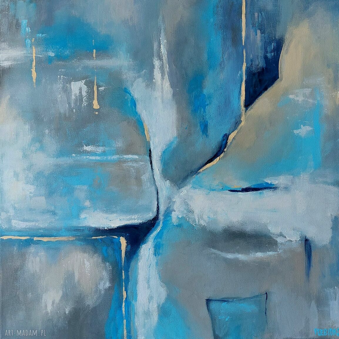 abstrakcja obraz akrylowy formatu 50/50 cm - obrazy ღ art-Madam.pl
