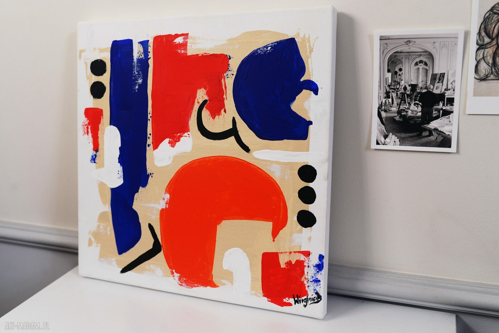 abstrakcja obraz nowoczesny "demokracja" do salonu ღ art-Madam.pl