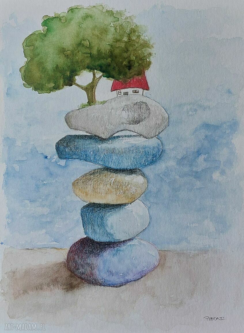 obrazy bajka akwarela formatu 24/32 cm ღ art-Madam.pl