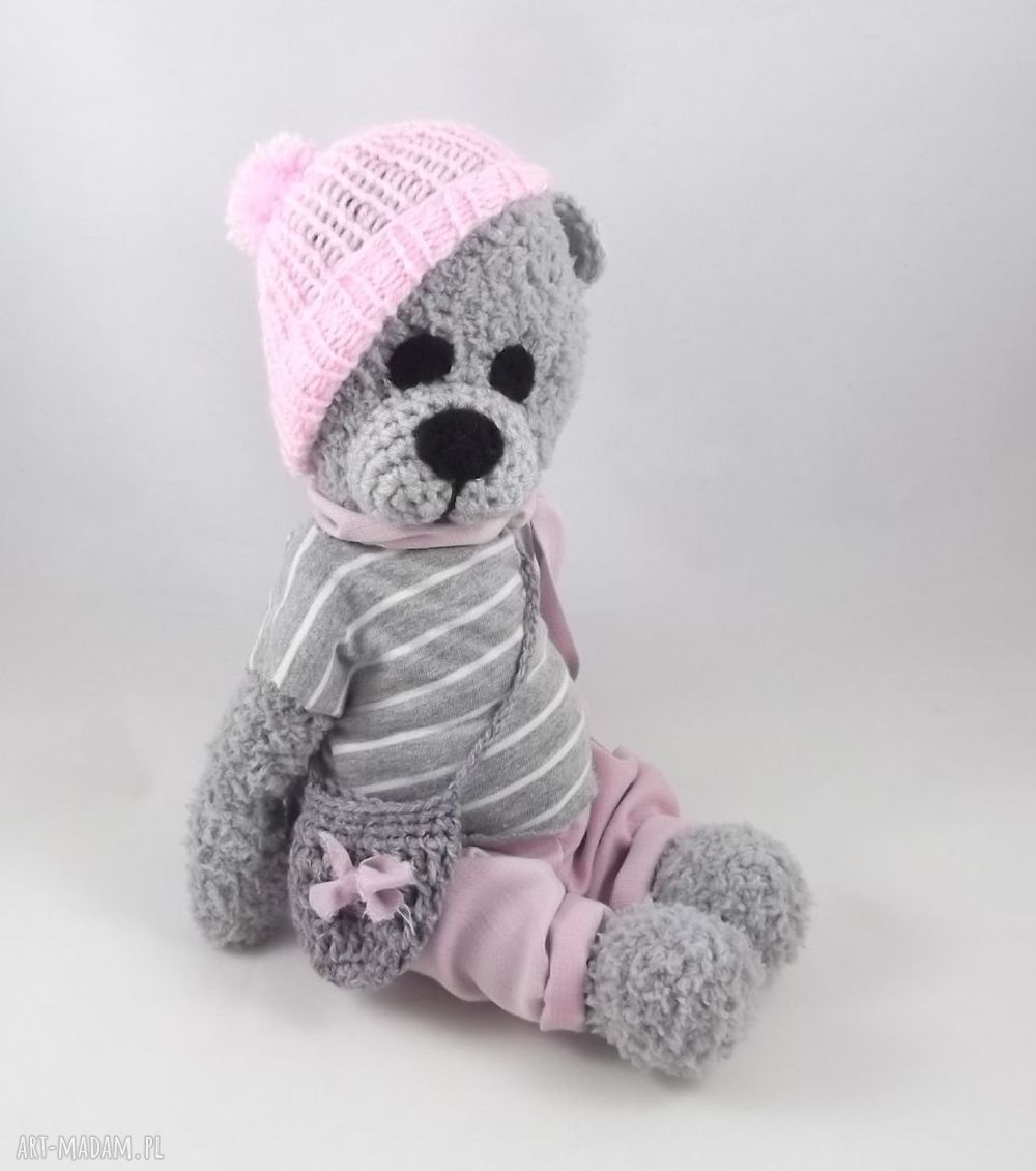 handmade zabawki, dla dziecka - alicja szydełkowa misia z włóczki miś ...