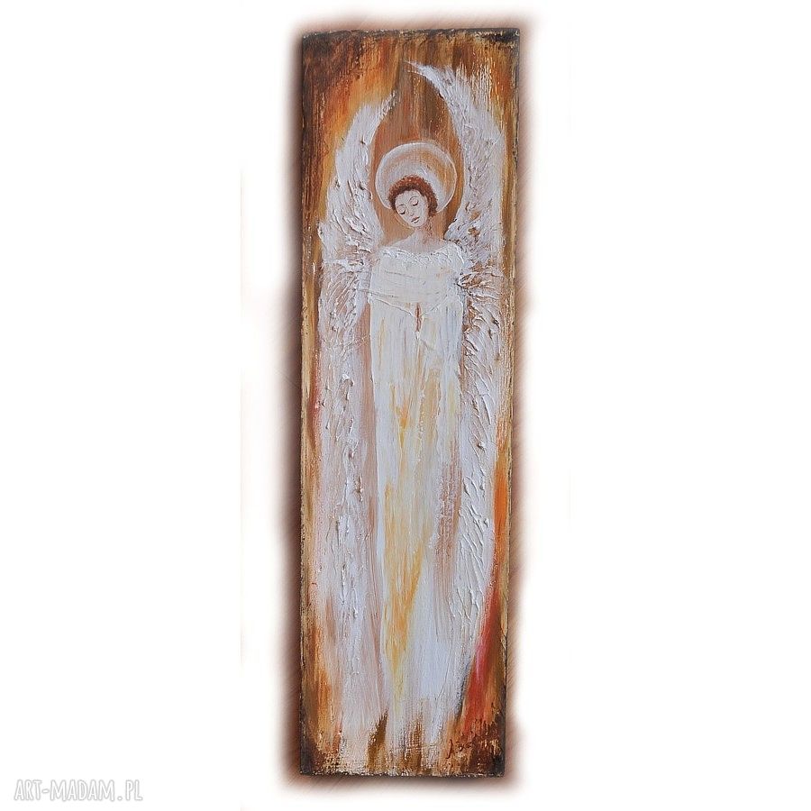 obrazy - anioł barrattiel obraz na desce - aleksandrab