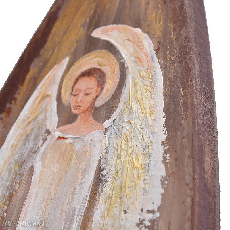 anioł obraz ikona na zamówienie dla p anny - oryginalne ღ art-Madam.pl