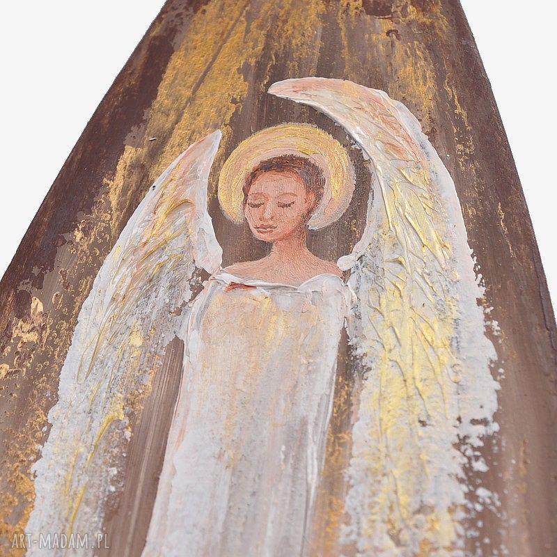 anioł obraz ikona na zamówienie dla p anny - oryginalne ღ art-Madam.pl