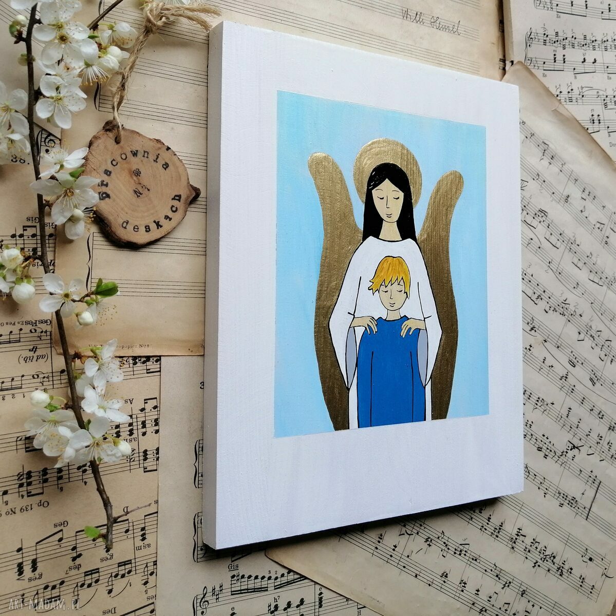 Anioł Stróż Dla Chłopca Komunia Święta no ღ art-Madam.pl