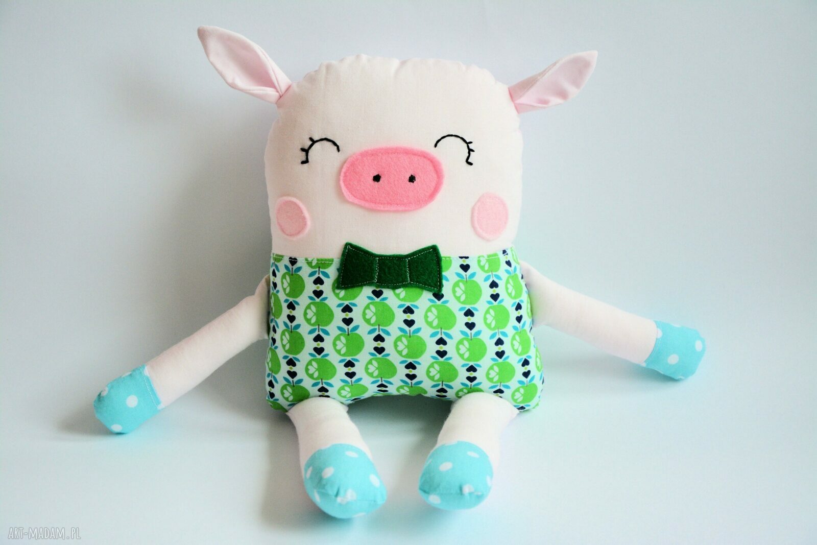 Motylarnia • Chrumka świnka z klasą w jabłuszka dla dziecka