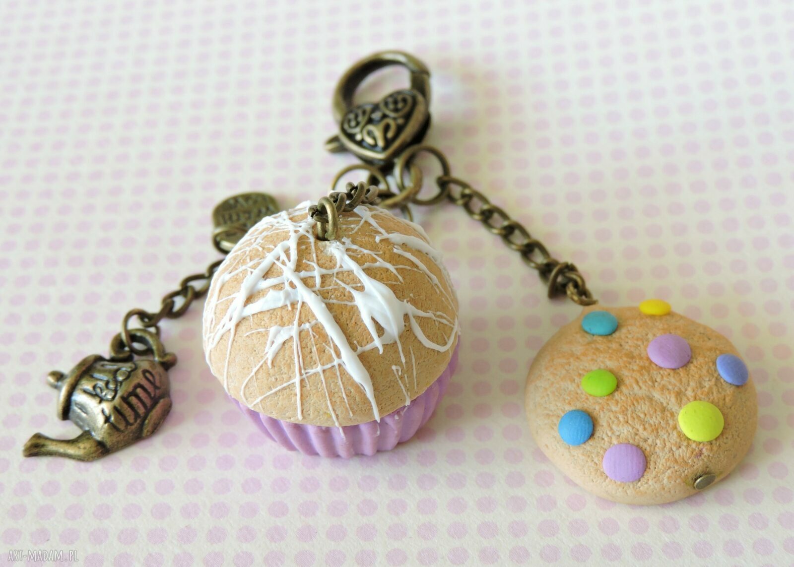 breloki ciastko i muffinka - Kazik z Mazur ღ art-Madam.pl