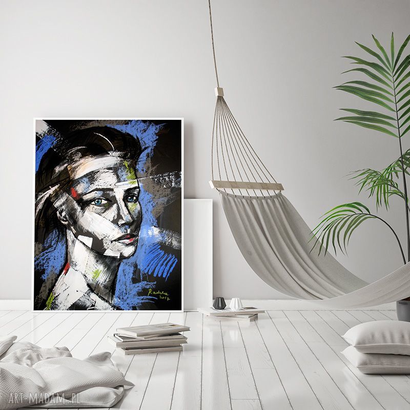 cicho - rysunek pastelami suchymi, portret unikat, radzka pastele ...