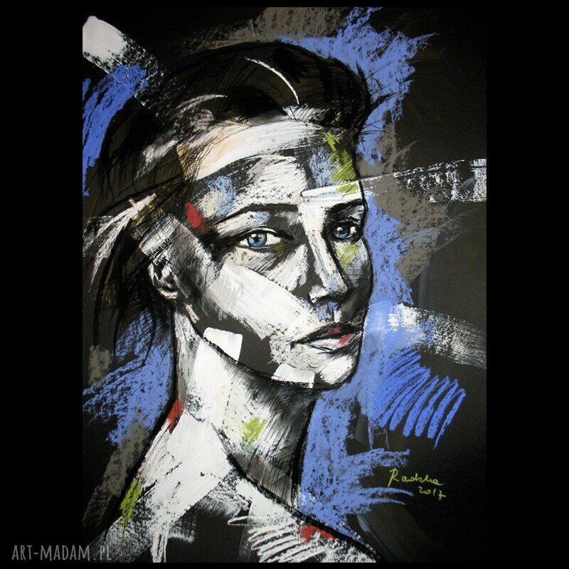 cicho - rysunek pastelami suchymi, portret unikat, radzka pastele ...