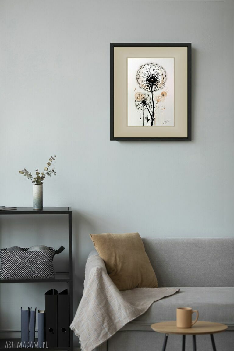 Dmuchawce 2 Akwarela A4 - Niepowtarzalne Obrazy ღ art-Madam.pl