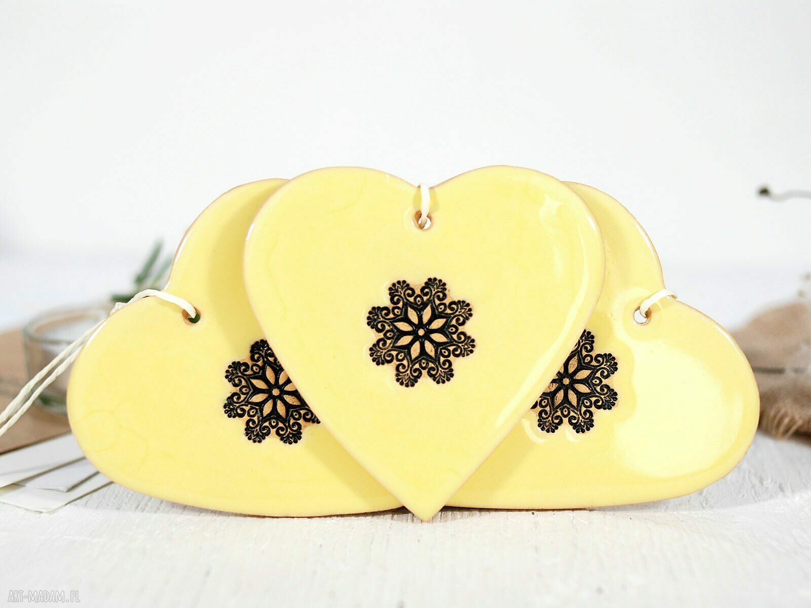 duże ceramiczne serce modern ღ art-Madam.pl