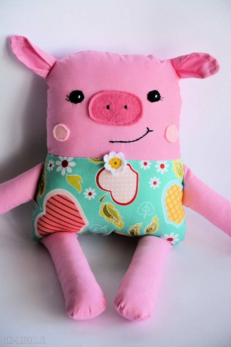 Motylarnia • Chrumka świnka z klasą basia dla dziecka maskotki