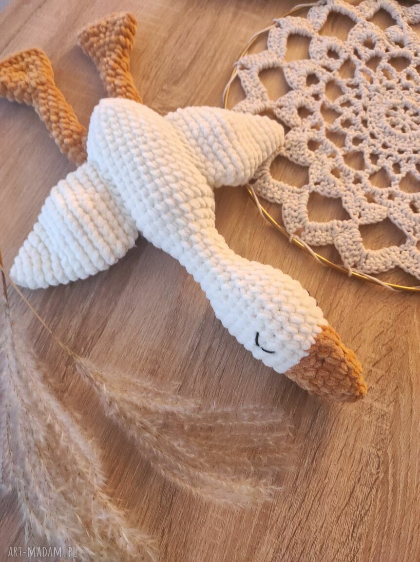 Handmade maskotki, dla dziecka gęś ღ art-Madam.pl