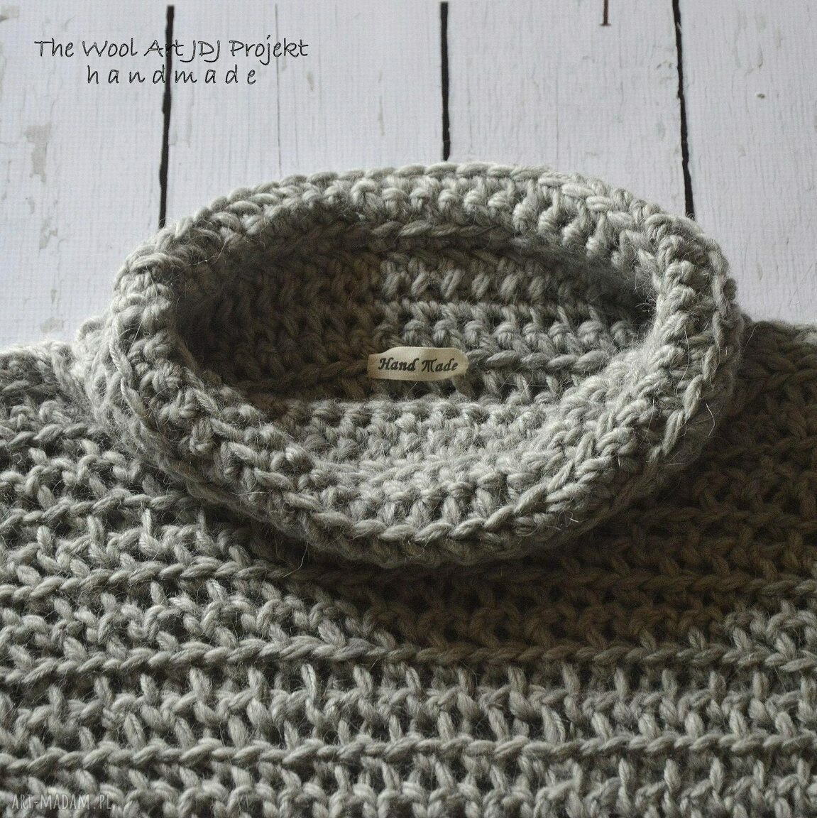 szary sweter zamówienie p justyna ღ art-Madam.pl