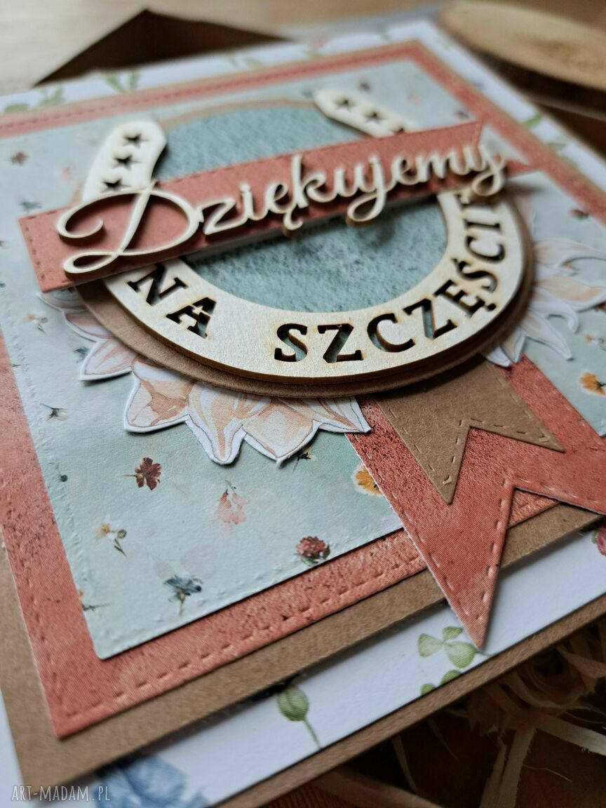 kartka na pożegnanie w pracy/odejście z pracy w pudełku ღ art-Madam.pl