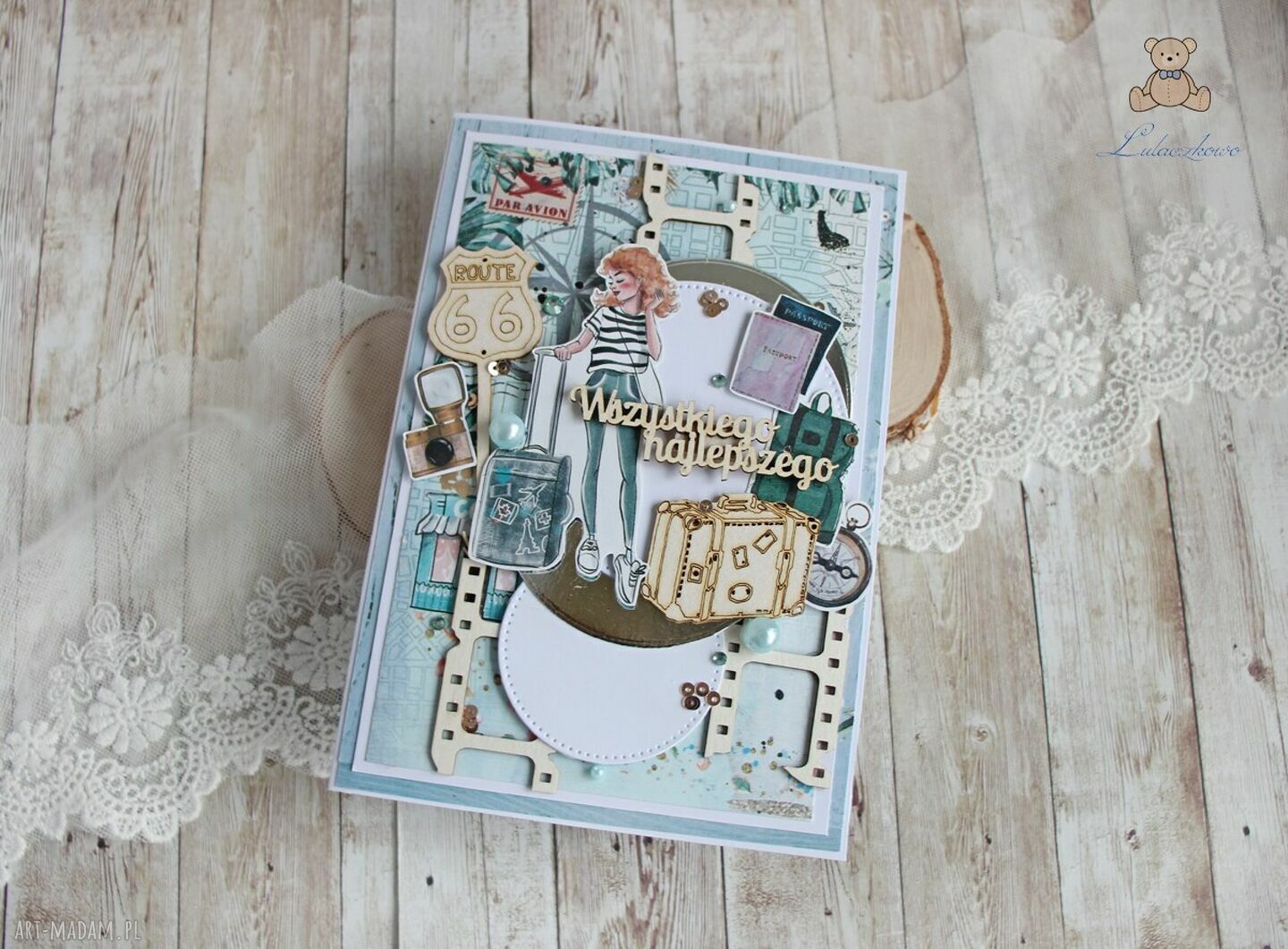 kartka urodzinowa na 18 urodziny dla nastolatki gotowy ღ art-Madam.pl