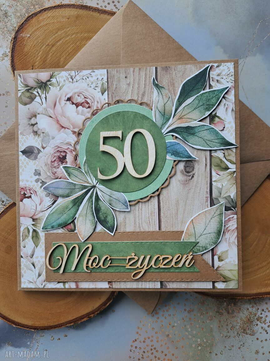 kobieca kartka na 50 tkę/50 te urodziny ღ art-Madam.pl