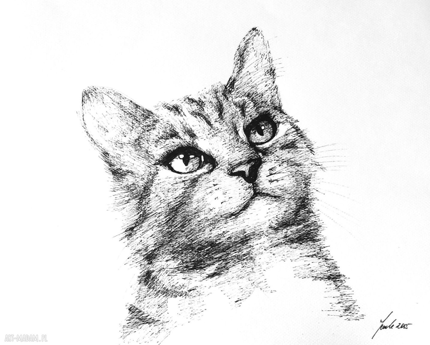 Homeart • kubek kot rysunek rękodzieło kubki