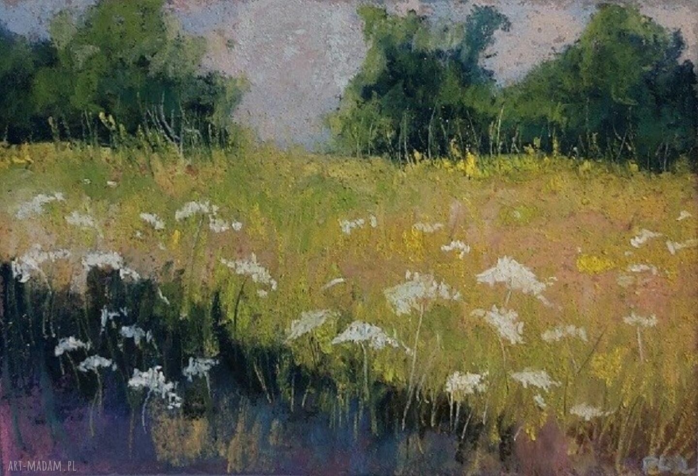 łąka rysunek pastelami A5 - obrazy ღ art-Madam.pl