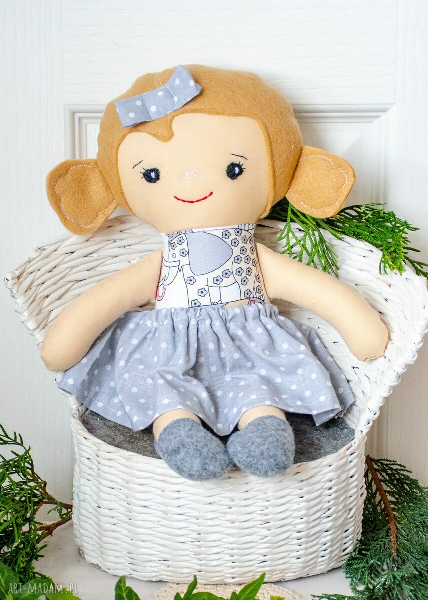 lalka tośka agula 34 cm - słonik szczęście dziewczynka, urodziny roczek ...