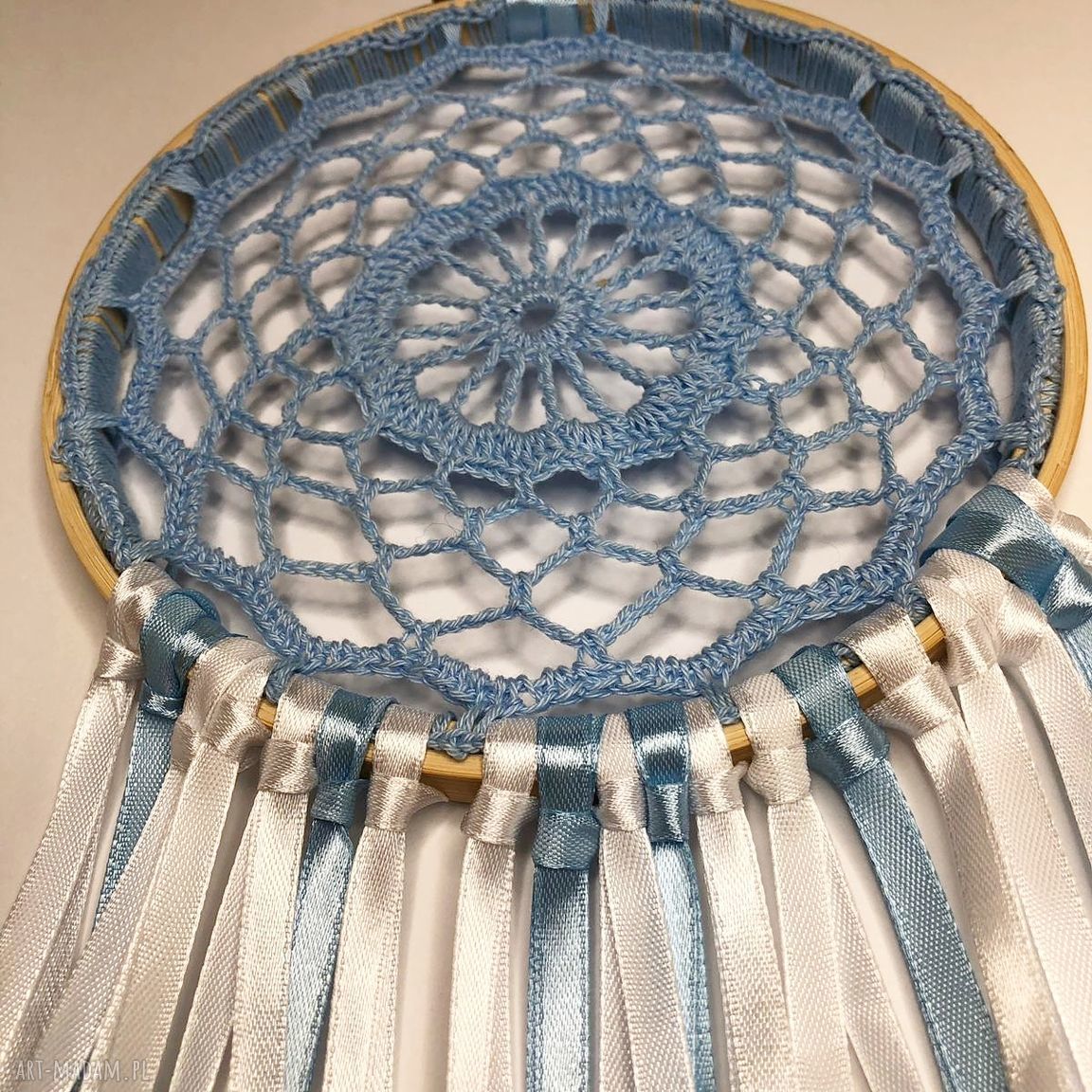 dom - łapacz snów 16 cm niebieski