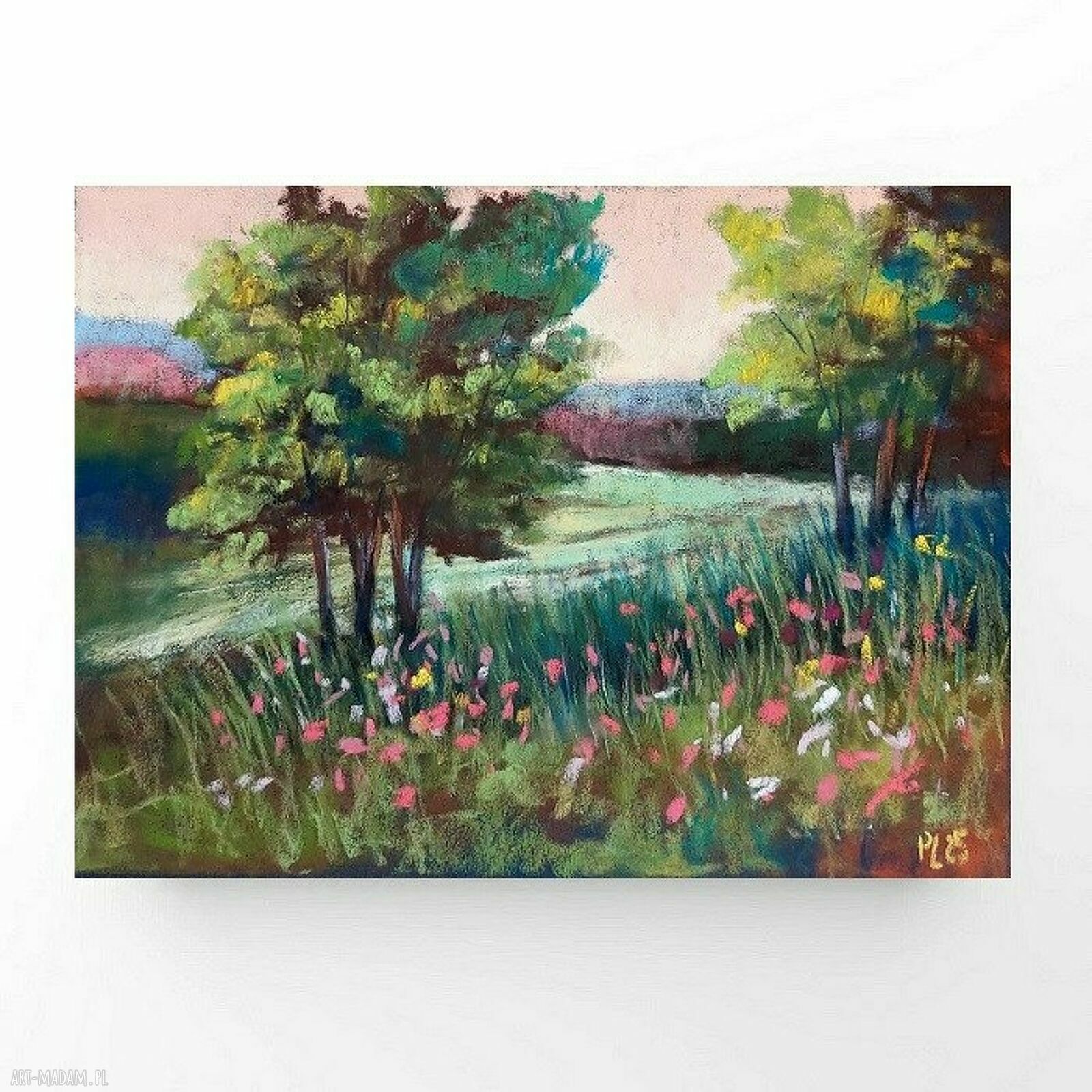 obrazy lato rysunek pasteami ღ art-Madam.pl