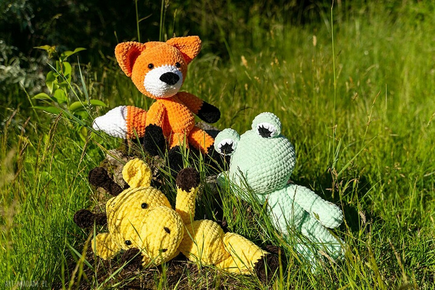 unikalne maskotki, dla dziecka lisek przytulanka - Asiek1 ღ art-Madam.pl