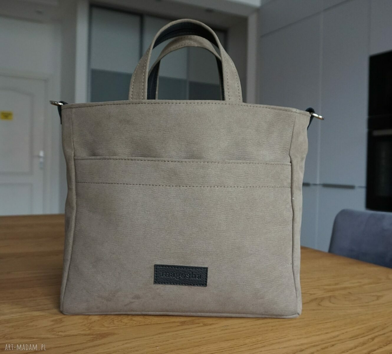 magosha office A4 kolor ziemi gruby eko nubuk ღ art-Madam.pl