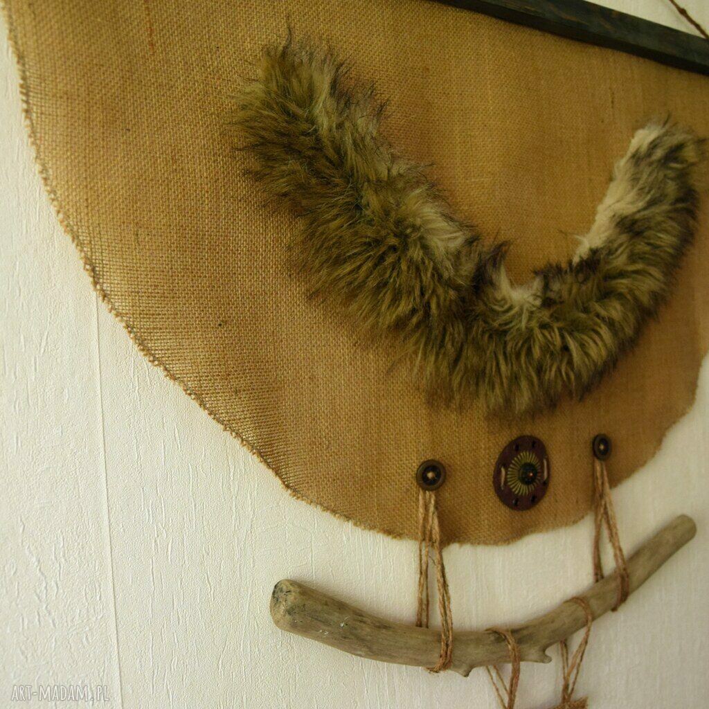 makata dekoracja ścienna z tkaniny i drewna wabi sabi /8/ - gustowne ღ ...