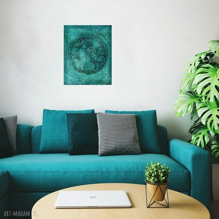 mandala 15 obraz ręcznie malowany - obrazy ღ art-Madam.pl