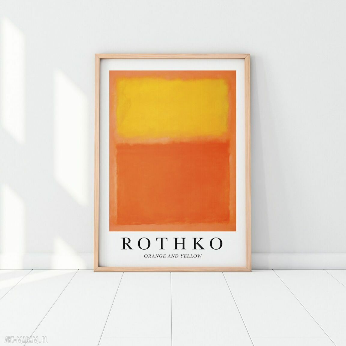 mark rothko orange and yellow - 40x50 cm, abstrakcja nowoczesny plakat ...
