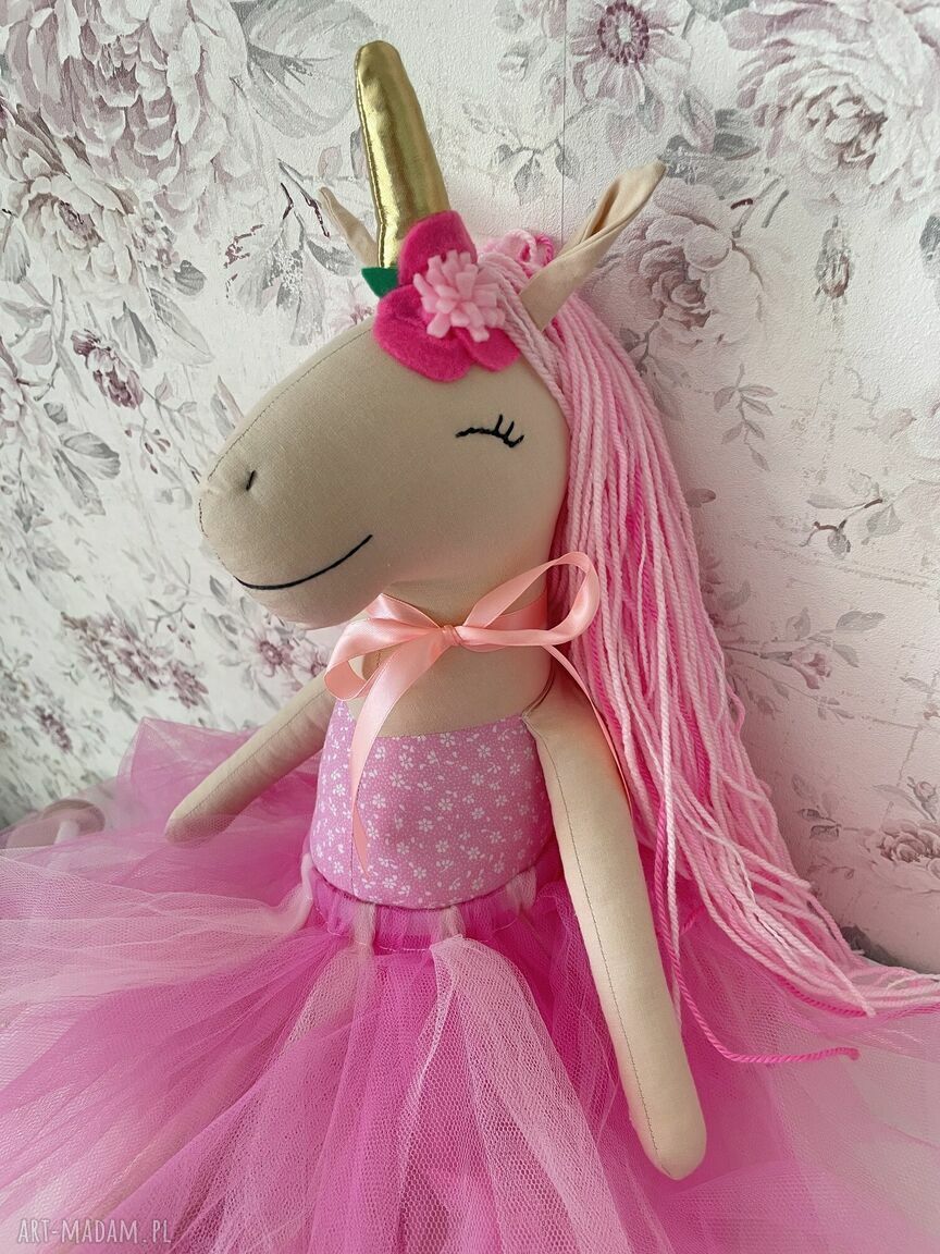 marysia maskotka jednorożec 55 cm - niebanalne dla dziecka ღ art-Madam.pl