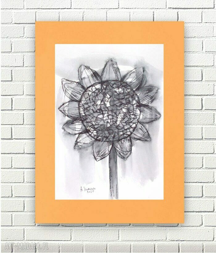 minimalistyczny rysunek do domu nowoczesna grafika 30x40 oryginalny ...