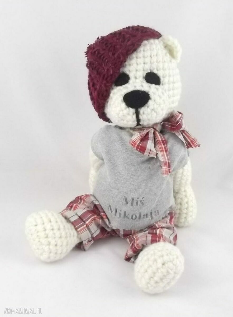 miś mikołaja na zamówienie dla p pauliny ღ art-Madam.pl