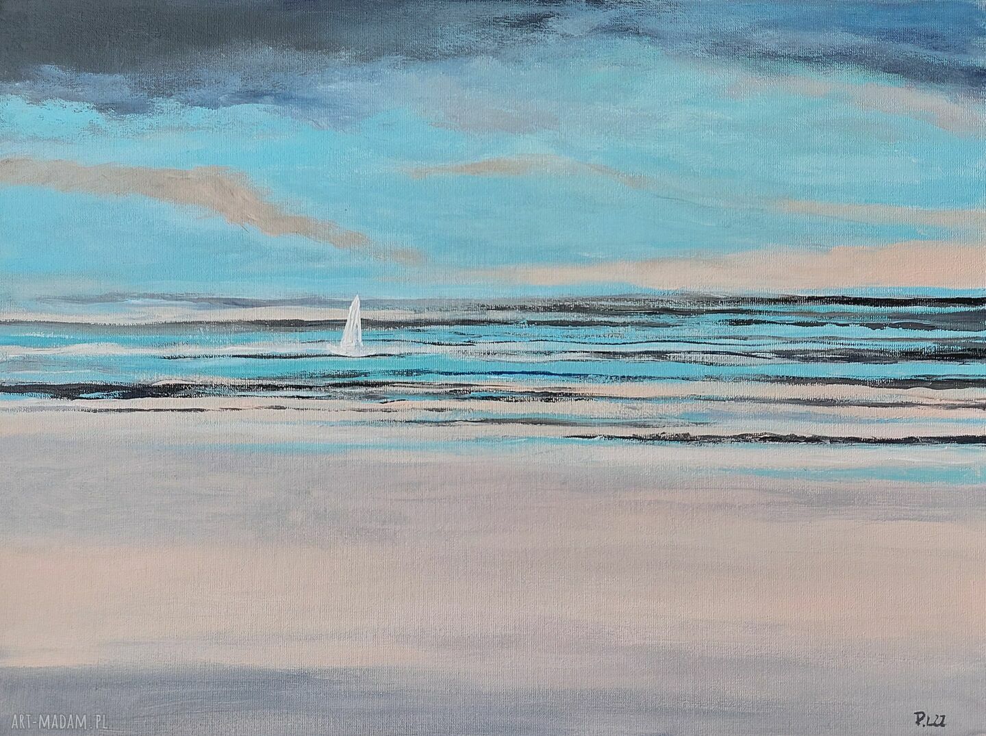 Morze Dwa Obrazy Akrylowe - Paulina Lebida ღ art-Madam.pl